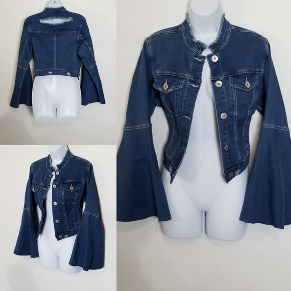 Jackets & Coats | Bell Sleeves Jean Jacket | Poshmark